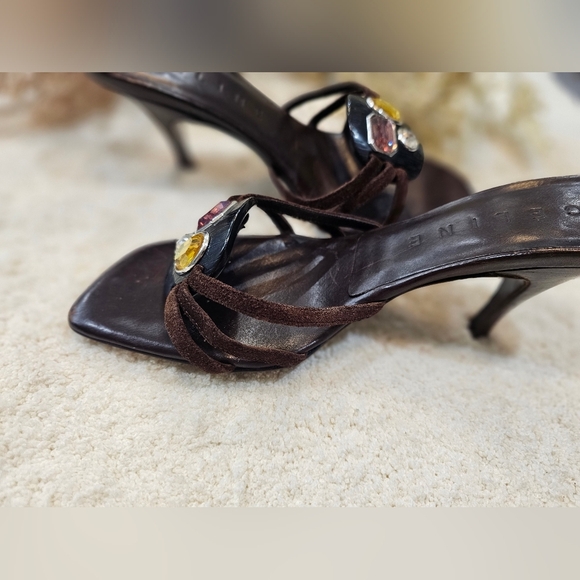 Celine | Shoes | Vintage Celine Boho Style Kitty Heel Sandal | Poshmark